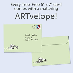 Tree-Free Greetings - Humorous Birthday Cards - Artful Designs - 1 Card + Matching Envelopes - Made in USA - 100% Recycled Paper - 5"x7" - Yoga Or Vodka (GO61230)