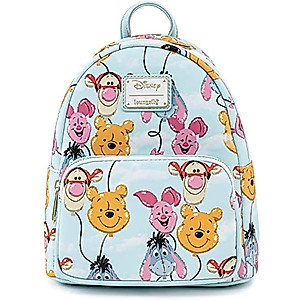 Loungefly Disney Winnie the Pooh Balloon Friends Womens Double Strap Shoulder Bag Purse