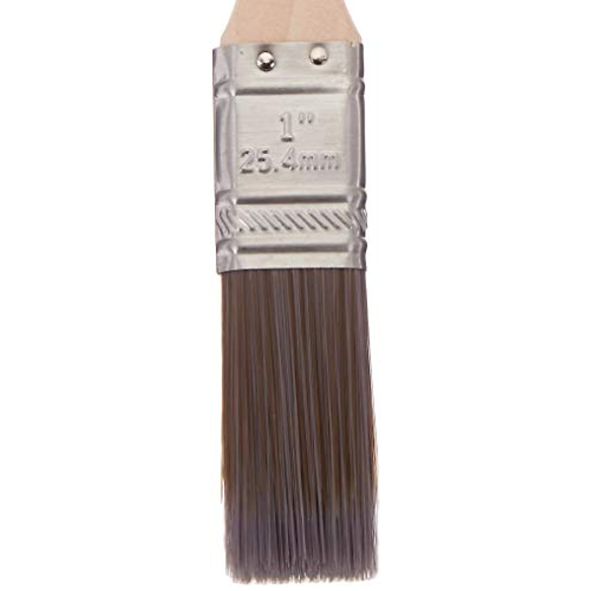 Amazon Basics 1" Flat Edge Master Pro Paint Brush, Polyester, Brown