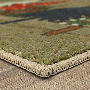 Mohawk Home Machine Washable Christmas Kitchen Mat, Wooden Holiday Trees Multi (2' 6" x 4' 2")
