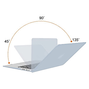 MOSISO Compatible with MacBook Air 13 inch Case (Models: A1369 & A1466, Older Version 2010-2017 Release), Protective Plastic Hard Shell Case & Keyboard Cover & Screen Protector, Baby Blue