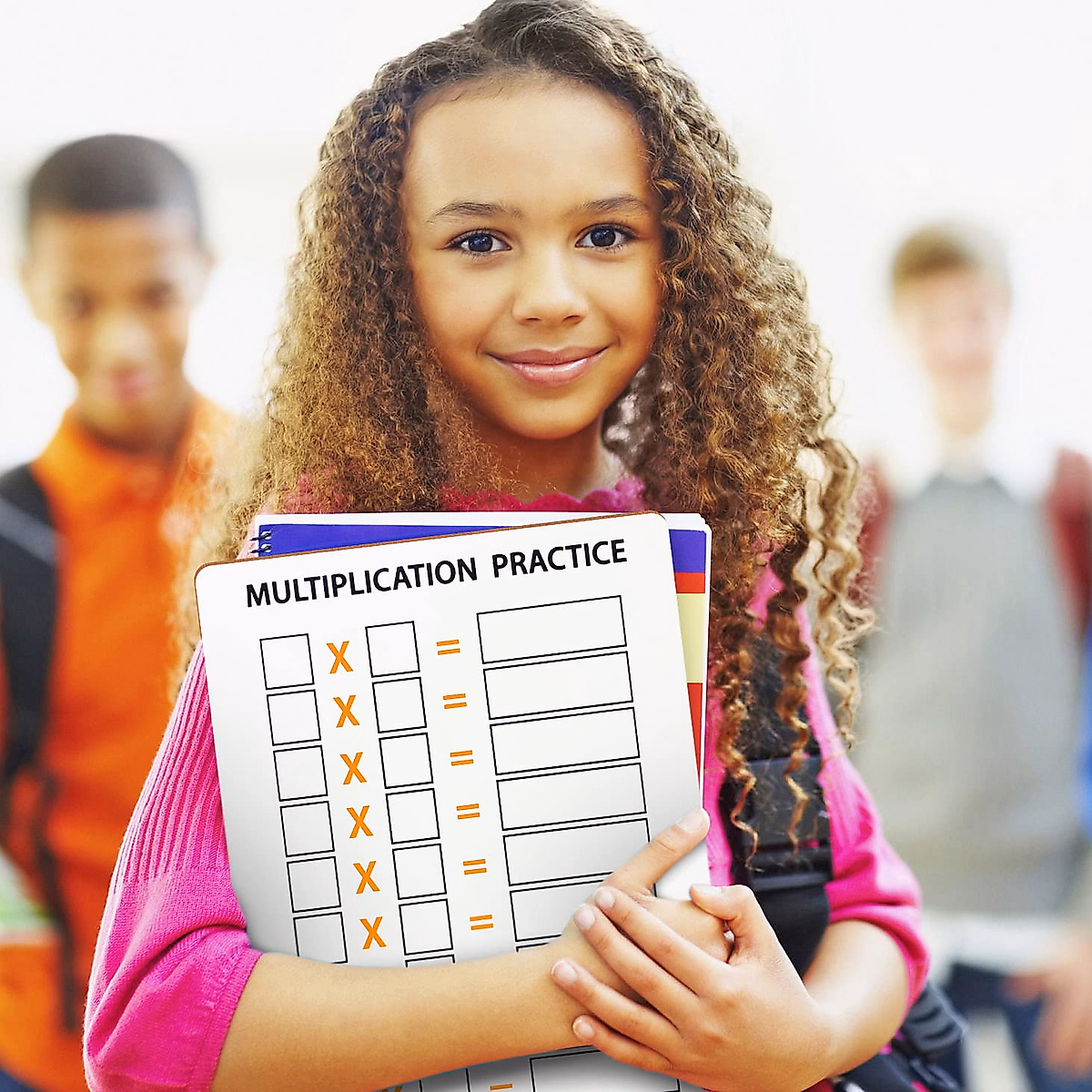 Dry Erase Multiplication Chart Whiteboard 9" x 12" Multiplication Table l Double Sided Times Table Math Manipulatives White Board for Kids Students, Classroom and Home, Mini Whiteboard Lapboard