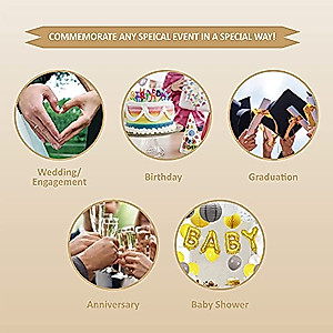 Wedding Guest Book Alternative, 72 PCS Wooden Block Guest Book for Wedding Sign In, Reception, Baby Shower, Guestbook for Wedding, Unique Wedding Book w 4 Paper Signs and 4 Color Signing Pens