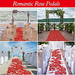 Yatong Hydrangea Silk Artificial Flowers Heads with Stems for Wedding Decor Home Garden Party,Pack of 12(Orange)