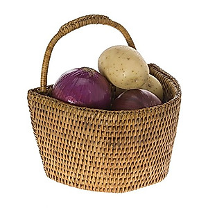 KOUBOO 1060074 La Jolla Wall Basket, Small, Honey Brown