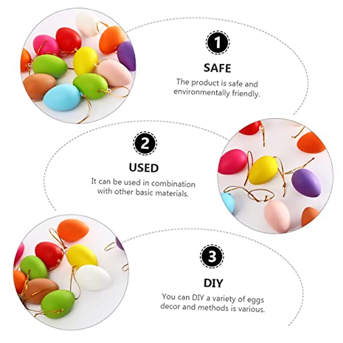 NOLITOY DIY Egg 24pcs Easter Eggs Blind Bag Toys Artificiales Para DIY Gift Artificial Egg DIY Drawing Egg Easter Eggs Surprise Toys Decor Egg Ornament Egg DIY Egg Child Food