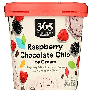 365 by Whole Foods Market, Ice Cream Raspberry Chocolate Chip, 16 Ounce