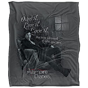 Vampire Diaries Be Yourself Officially Licensed Silky Touch Super Soft Throw Blanket 50" x 60"