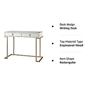 Ameriwood Home Writing Desk, White