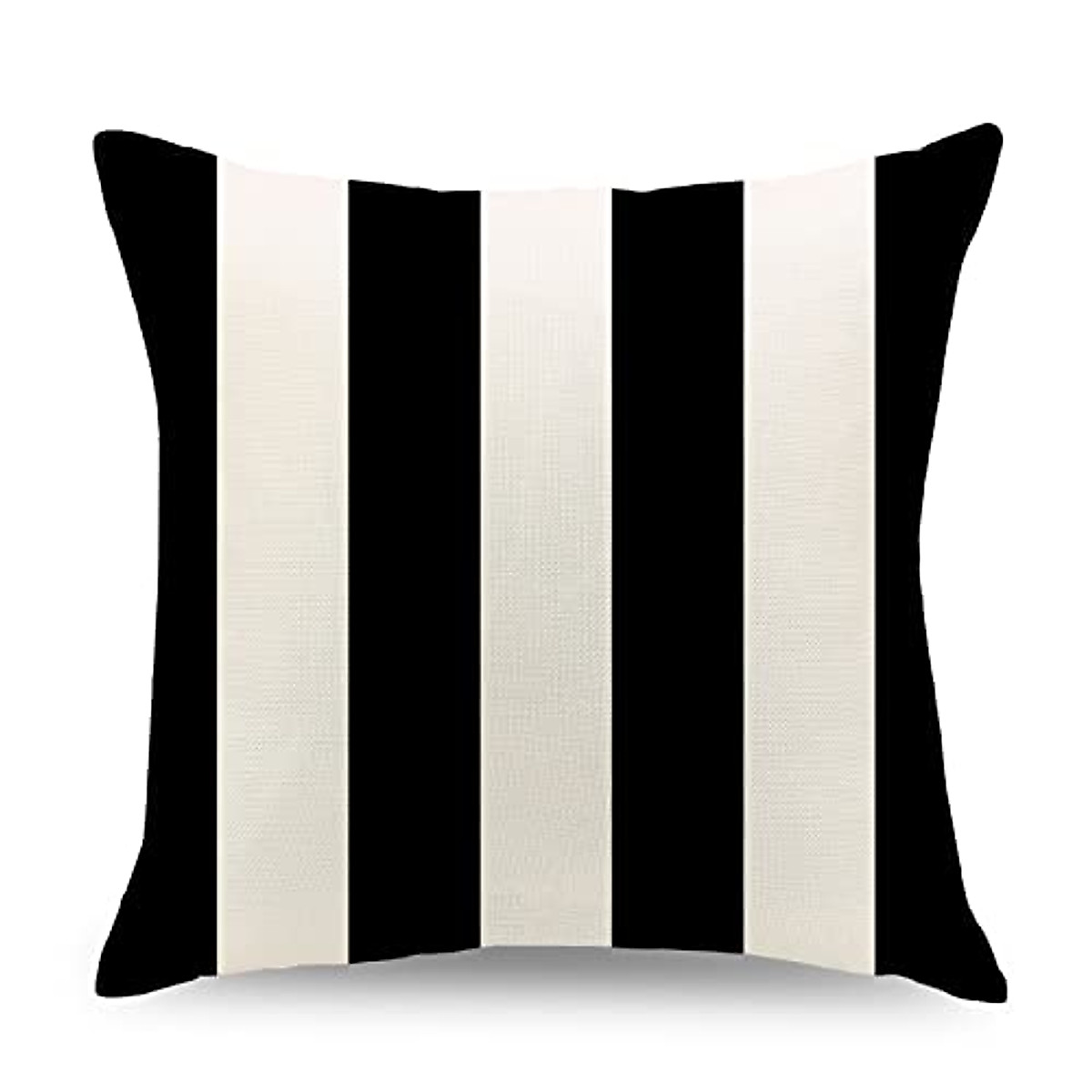Alonar Outdoor Pillow Covers Set of 2 Farmhouse Decorative Throw Pillows Covers 18x18 inch Black and White Cushion Case Home Decor for Living Room Couch Chair Sofa Home Decor