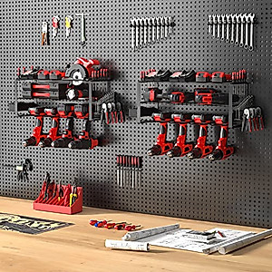 HYSEYY Power Tool Organizer Heavy Duty Garage Organization and Storage for Handheld & Power Tools | Drill Holder Wall Mount | Tool Holder Wall Mount for Garage, Workshop