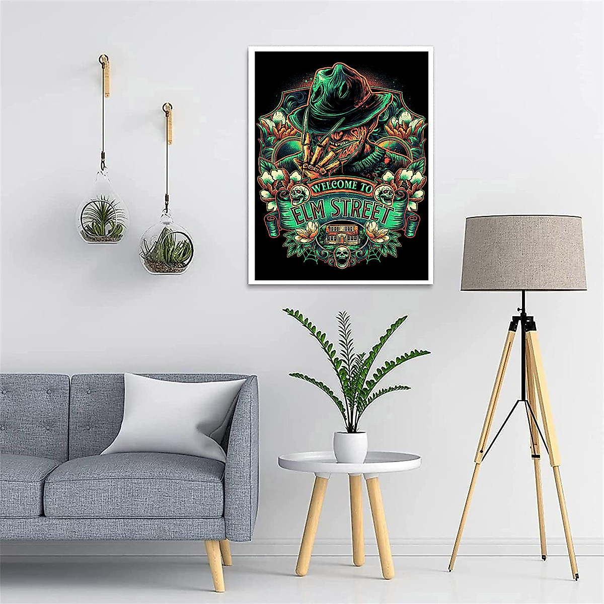 AOKLLA Diamond Painting Kits for Adults Clearance, 6 Pack Halloween Diamond Art Kits for Kids, DIY 5D Round Full Drill Crafts Diamond dots Home Wall Decor Gifts Horror Movie (12x16inch)