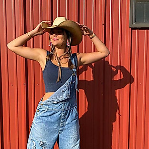 Western Cowgirl Earrings, Beaded Cowboy Boot Earrings for Women Handmade Cowgirl Howdy YEEHAW Drop Dangle Earrings Party Jewelry Gifts (Style D)