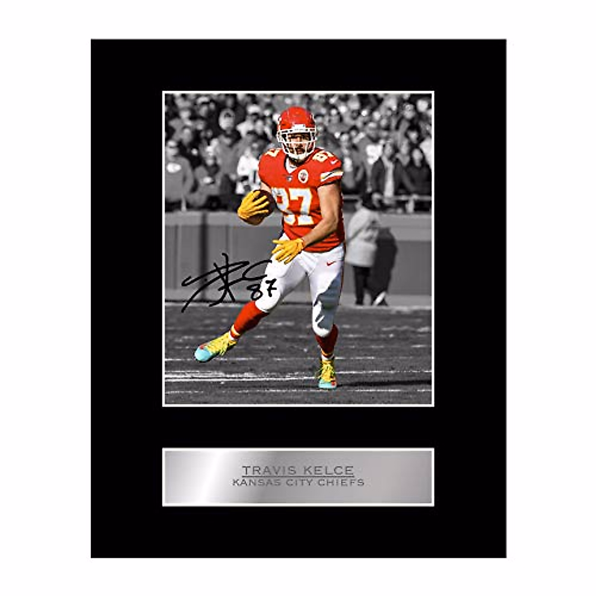 iconic pics Travis Kelce Print Signed Mounted Photo Display #05 Printed Autograph Picture Print