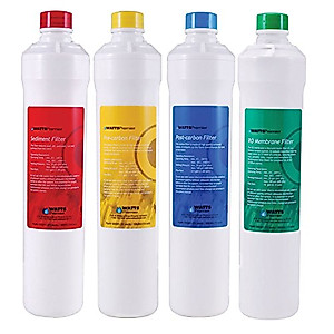 Watts Premier WP531152 RO Pure Reverse Osmosis Filtration System Water Filter Replacement Cartridge, Multicolor, 4 Pack