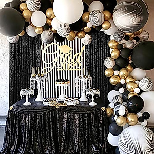 Black Sequin Backdrop Curtain Black Backdrop 2 Panels 2ftx8ft Curtain Drapes Sequin Background for Parties Shimmer Wall Backdrop Cloth