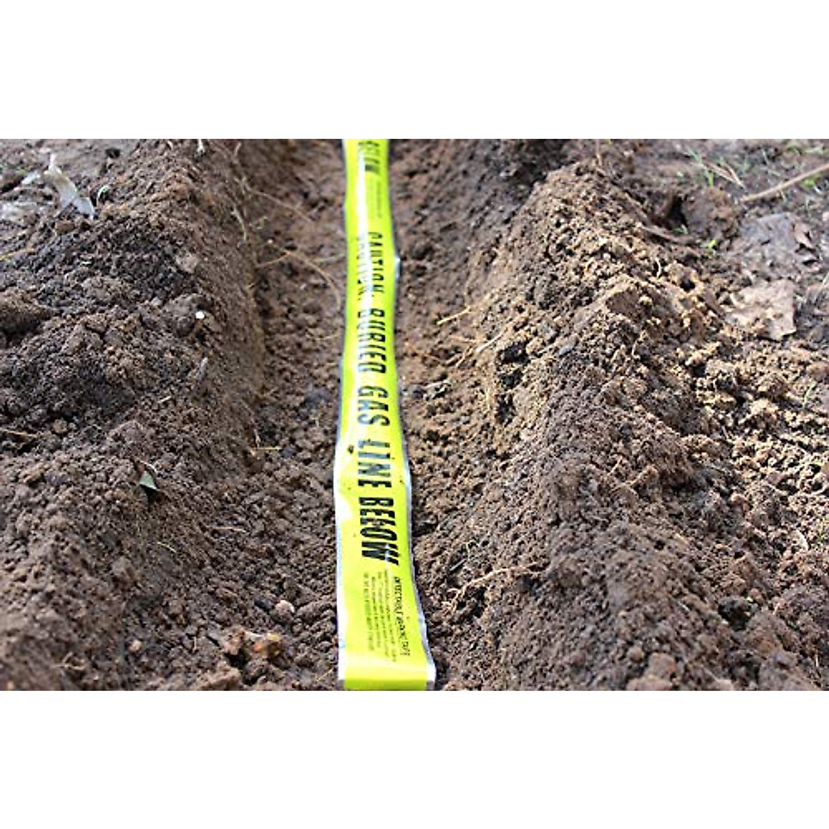 Swanson Tool Co DETY31005 3 inch by 1000 Foot 5 MIL Detectable Safety Tape"Caution Buried Gas Line Below" Yellow with Black Print