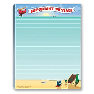 Stonehouse Collection Beach Notepad Pack - 4 Assorted Beach Notepads - USA Made