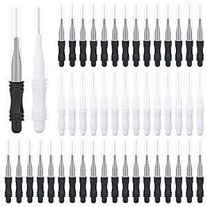 GCQQ Brow Lamination Brush, 20PCS Micro Eyebrow Brush with Cap, Micro Eyelash Eyebrow Brush, Mini Micro Spoolies for Brow Lamination, Lash Extensions