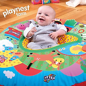 Galt Toys, Playnest - Farm, Baby Activity Center & Floor Seat, Ages 0 Months Plus