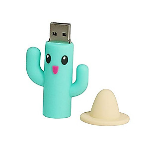 Aneew 32GB Pendrive Cartoon Super Cute Cactus Model USB Flash Drive Memory Stick Storage Photo Data Students Gifts (32GB)
