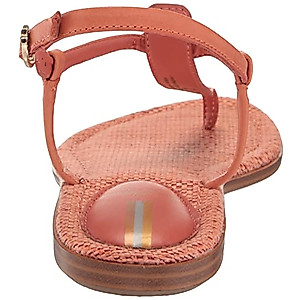 Sam Edelman Women's Gigi Flat Sandal, Terracotta Pink Signet, 7