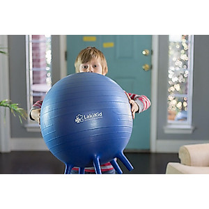 Balance Ball Chairs for Kids: LakiKid Flexible Seating Classroom Furniture- Stability Ball Chairs with Legs, Exercise Ball Chair, Yoga Ball Chair, Ideal Alternative Seating for Students (18"/45 CM)