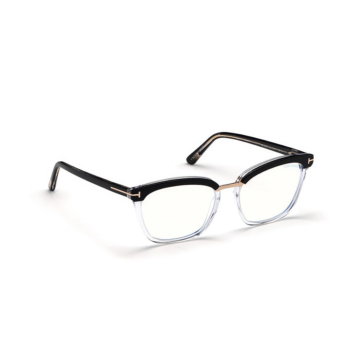 Tom Ford Women's Eyeglasses TF5550-B TF/5550-B Black/Crystal Optical Frame 54mm