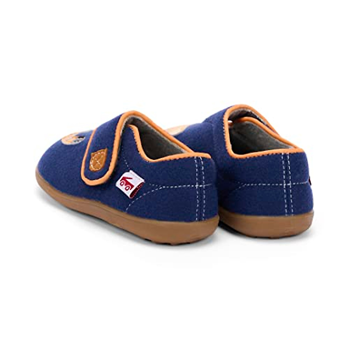 See Kai Run Cruz II - Easy-On Felted Wool Slippers for Little Kids, Dark Blue Tiger 11