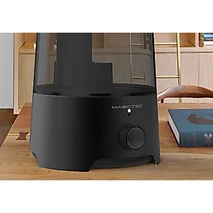 Cool Mist Humidifier, Magictec 2.5L Bedroom Essential Humidifier Diffuser, Baby Humidifier with Adjustable Mist Output, Auto Shut Off, Super Quiet 360° Nozzle- Lasts Up to 24 Hours BLACK