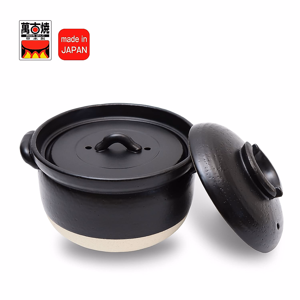 DONABE Clay Rice Cooker Pot Casserole Japanese Style made in Japan for ...
