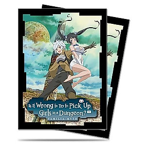 Official is It Wrong to Pick Up Girls in a Dungeon? (DanMachi) Bell & Hestia Standard Deck Protector Sleeves