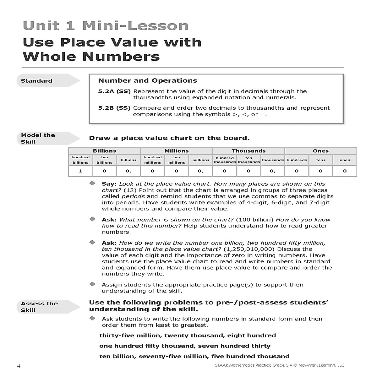 Staar Mathematics Practice Grade 5 II Teacher Resource