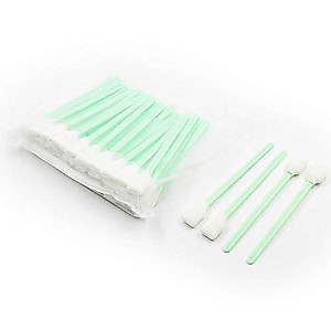 Hotwin 200 pcs Square Rectangle Foam Solvent Cleaning Swabs Sticks for Large Format Roland Mimaki Mutoh Printers