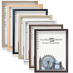 Tailored Frames Seattle Walnut Square Design 50 x 40cm Single Picture Frames | Wall Hanging Type | Photo Frame Without Mount