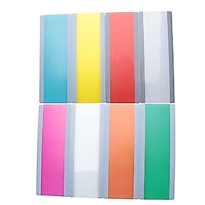 Ruwado 8 Pcs Guided Reading Strips Small Multi Color Overlay Highlight Bookmark Reading Guide Strips for Children Students Teachers Classroom School Read Assistant Supply (Large)