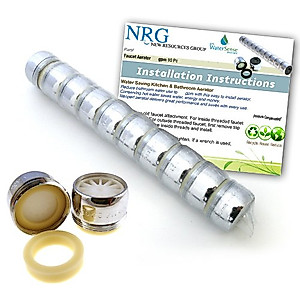 10 pc Lifesaver Pro-PACK 2.2 GPM Quality Faucet Aerator Dual Threaded/Aerated Full Stream