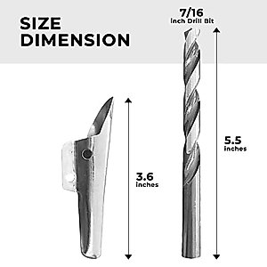 Maple Syrup Tree Tapping Kit - Includes (2) Maple Syrup Spiles and Maple Tree Tapping Drill Bit for Tap - Stainless Steel Spiles with Bucket Hook - Maple Tree Tapping Kit - Maple Syrup Supplies