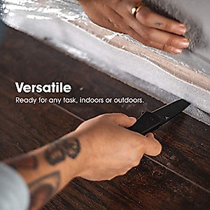 TRUE Ball Bearing Flipper Knife Sharp and Reliable Flipper Pocket Knife with 3" Drop Point Blade, Black, One Size