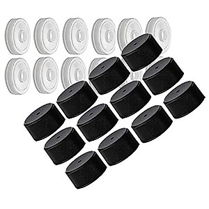 Pumpsy Concepts 24/414 Plastic CT Cap w/Dripper Orifice Reducer, for 5 oz. Woozy Bottle (Pack of 12) (Black)