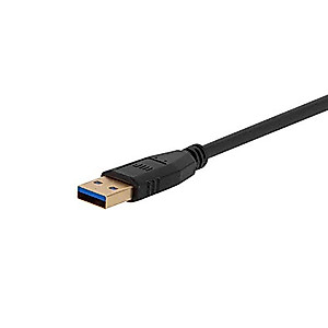 Monoprice USB 3.0 Type-A to Type-B Cable - 3 Feet - Black | Compatible with Monitor, Scanner, Hard Disk Drive, USB Hub, Printers - Select Series