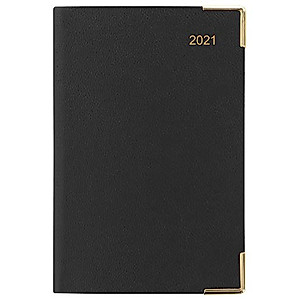 Letts Classic Mini Pocket Week to View Sunday Start 2021 Diary - Black