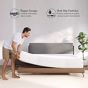 Novilla Twin Size Mattress, 8 Inch Memory Foam Mattress Twin for Pressure Relief & Comfort Sleep, Removable Washable Mattress Cover, CertiPUR-US Certified Twin Mattress in a Box, Medium Firm