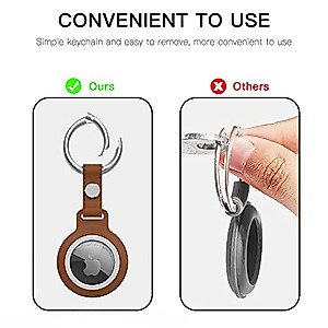 [2 Pack] SZJCLTD Waterproof Airtag Keychain for Apple Airtag, Full-Body Protective Airtag Holder, Airtag Dog Collar Holder, Airtag Case for GPS Tracker Air Tag (Black+Green)