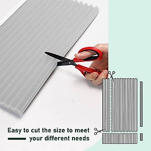 Flehomo Window Air Conditioner Insulation Foam Panels, AC Side Panels Kit, 17in H x 9in W x 7/8in T, Pack of 2, Grey