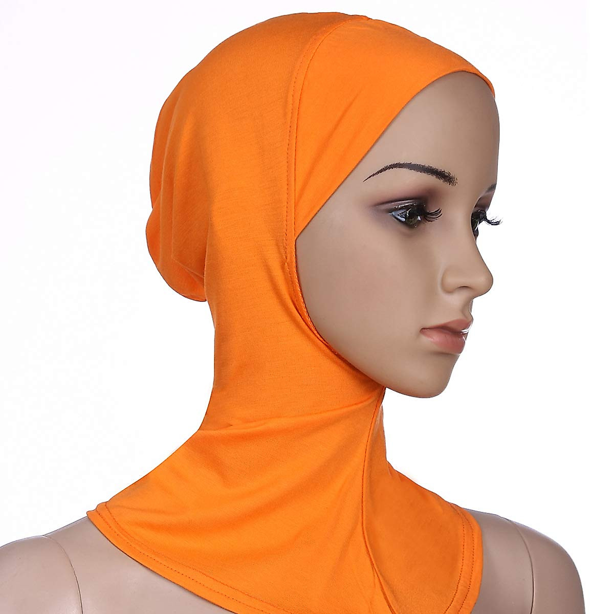Vpang 5 Pack Womens Muslim Mini Hijab Caps Solid Color Modal Islamic Neck Cover Under Scarf Head Wear Cap (Set 2)