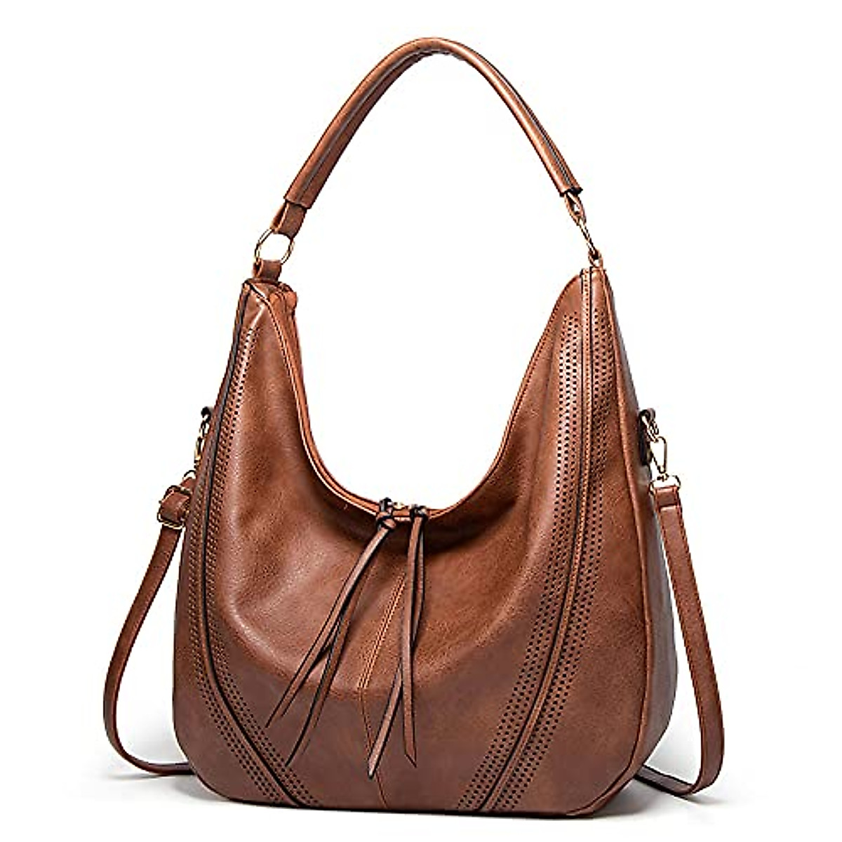 Handbags for Women,Ladies Purse,Large Designer Ladies Hobo Bag,Vintage Work Tote Bag,Girls Cross Body Shoulder Bag,Top Handle Bag (Brown)