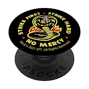 Cobra Kai Strike First Cobra Logo PopSockets Swappable PopGrip