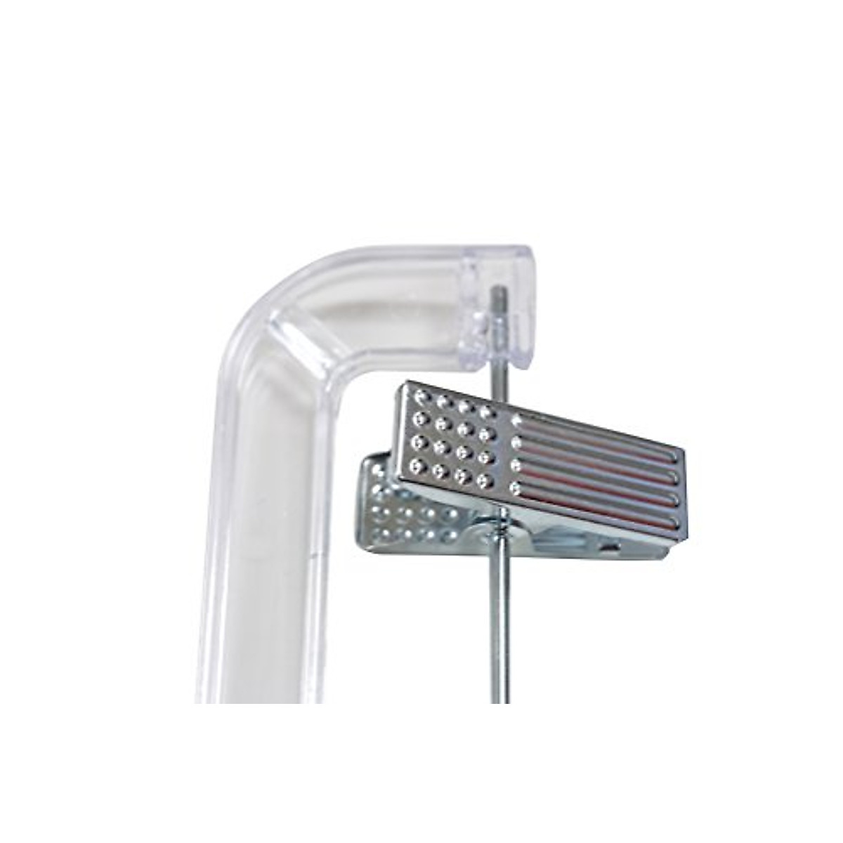 NAHANCO 600RCLH Plastic Skirt/Pant Hanger with Long Metal Swivel Hook and Pinch Clips, Heavy Weight, 14", Clear (Pack of 100)