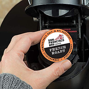 San Francisco Bay Compostable Coffee Pods - French Roast (120 Ct) K Cup Compatible including Keurig 2.0, Dark Roast